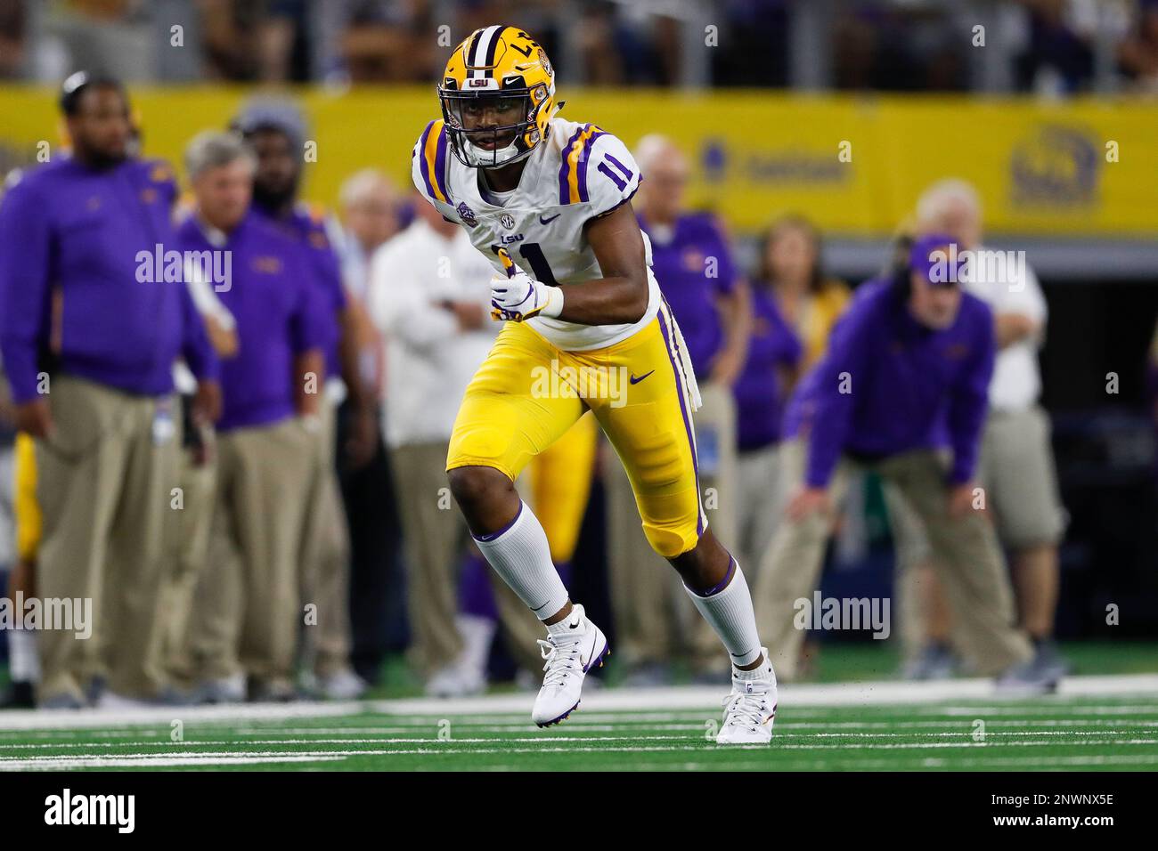 Louisiana State University Tigers wide receiver Dee Anderson (11) runs ...