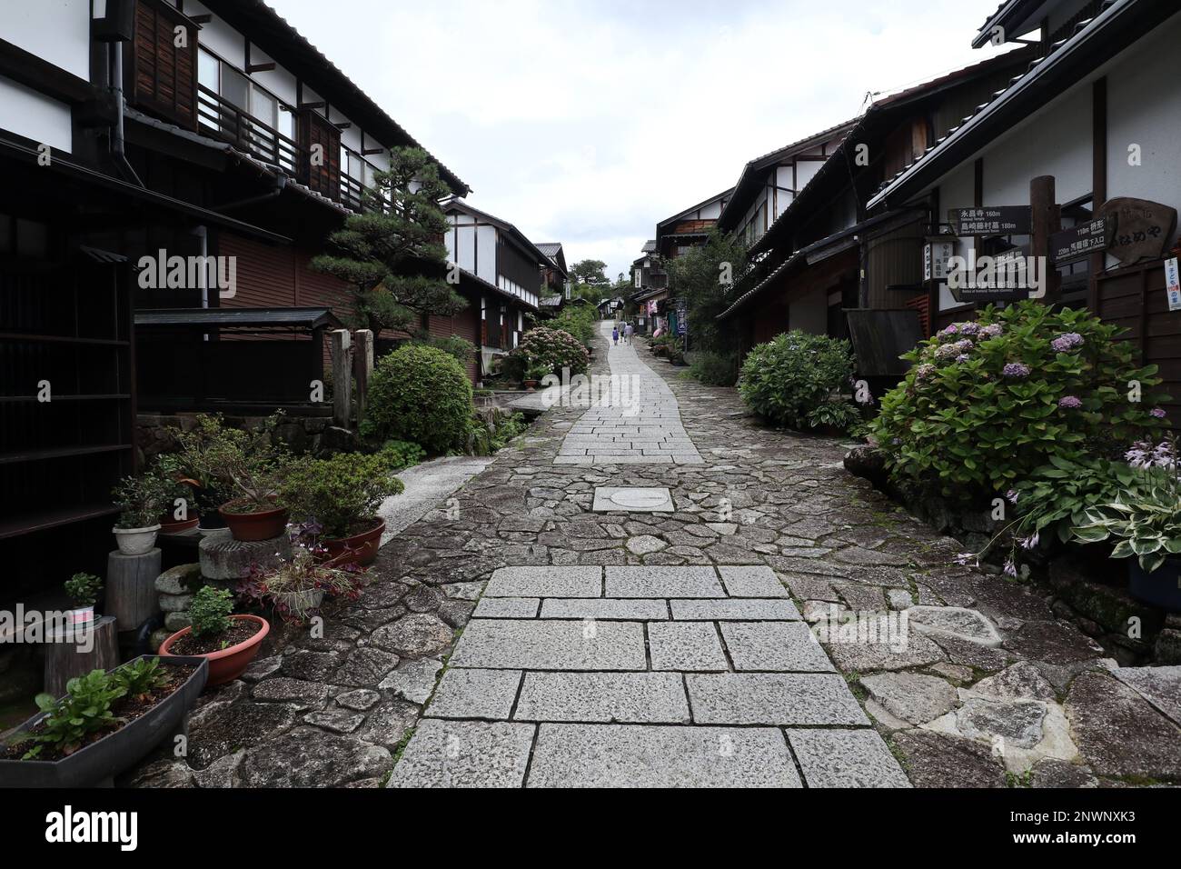 Magome-juku, an old village in Japan's Edo period Stock Photo - Alamy