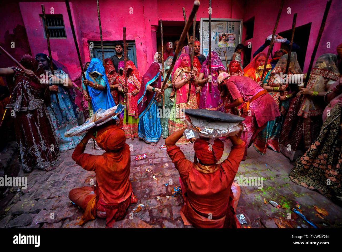 Lathi sticks hi-res stock photography and images - Alamy