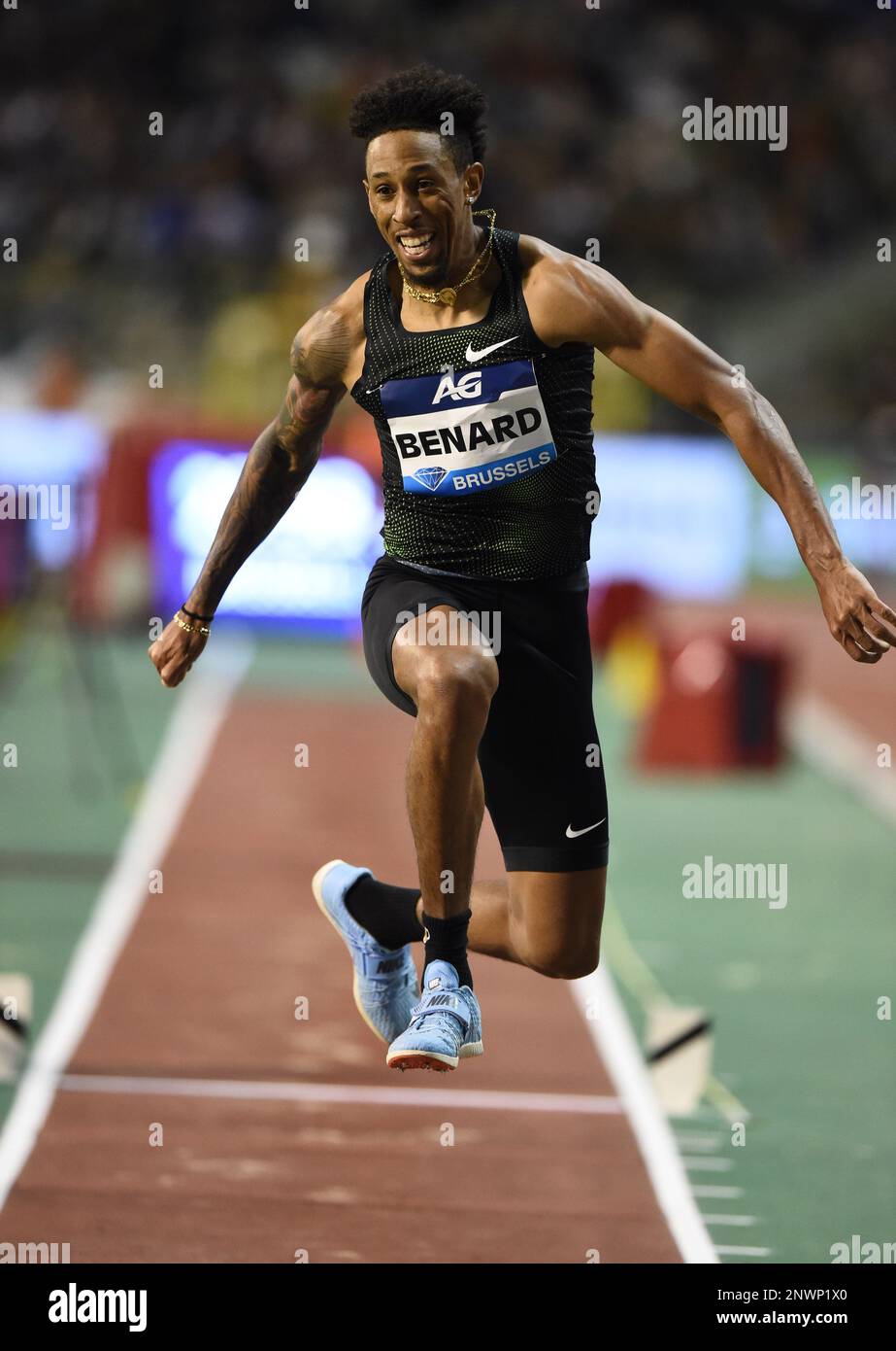 Chris Benard (USA) places fifth in the triple jump at 55-2 (16.81m) in ...