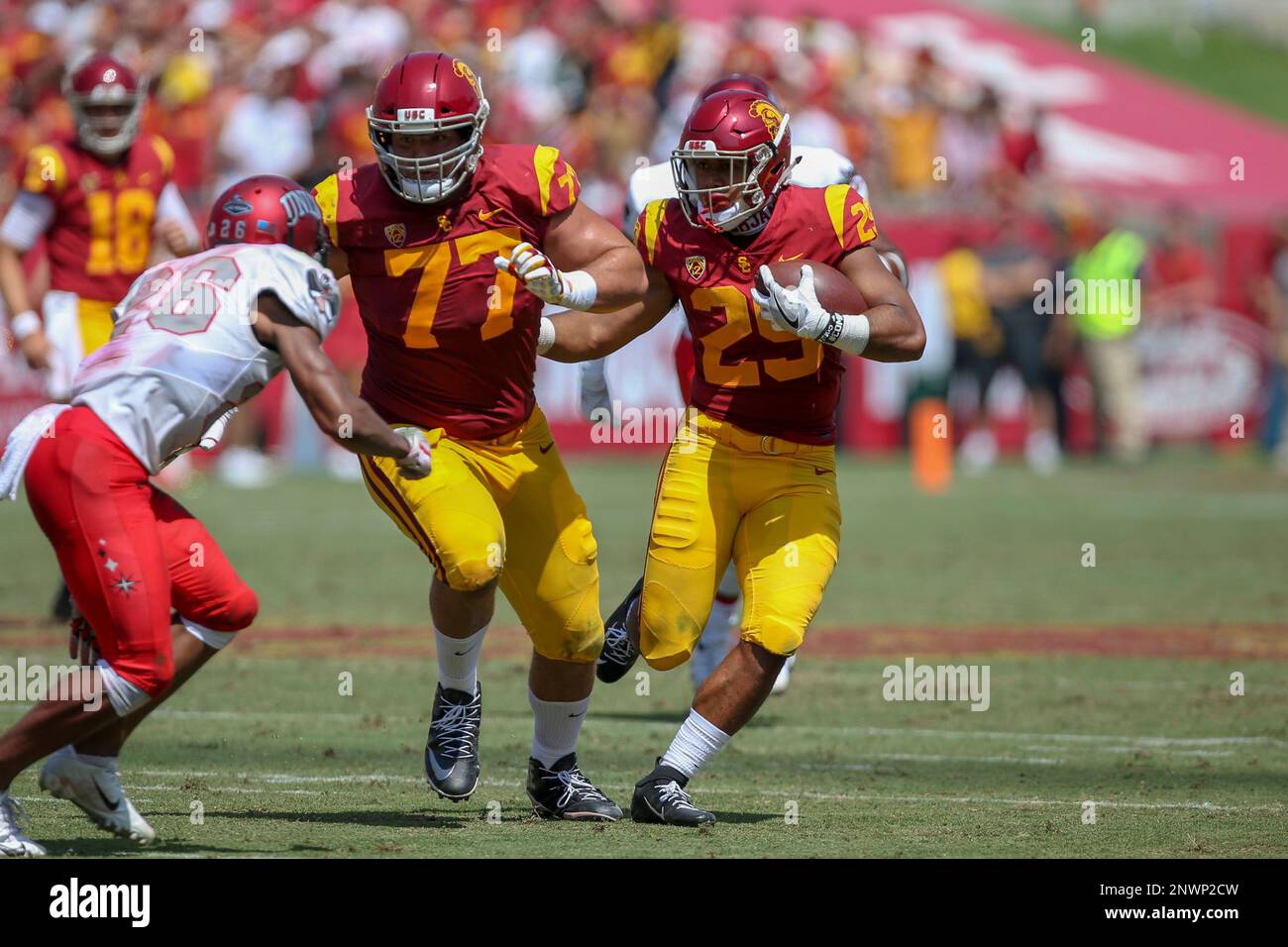 LOS ANGELES, CA - SEPTEMBER 01: USC Trojans running back Vavae Malepeai ...