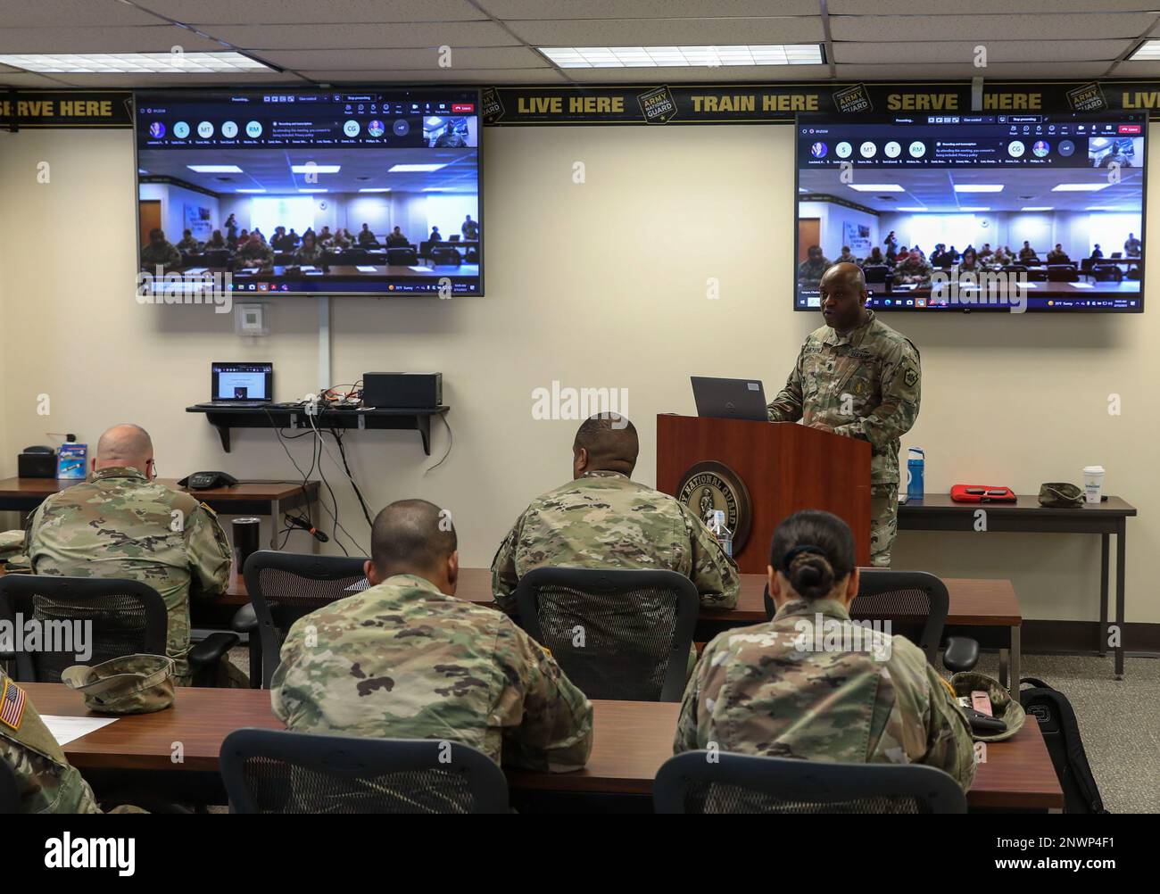 U.S. Army Command Sgt. Maj. Tyrone Mickens, the Vice-Chair of the Black ...
