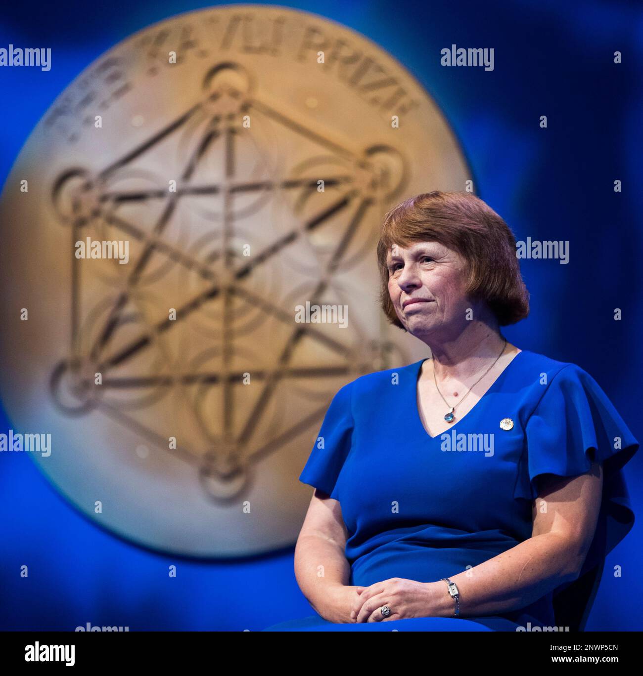 Ewine van Dishoeck from the Netherlands prepares to receive the Kavli ...