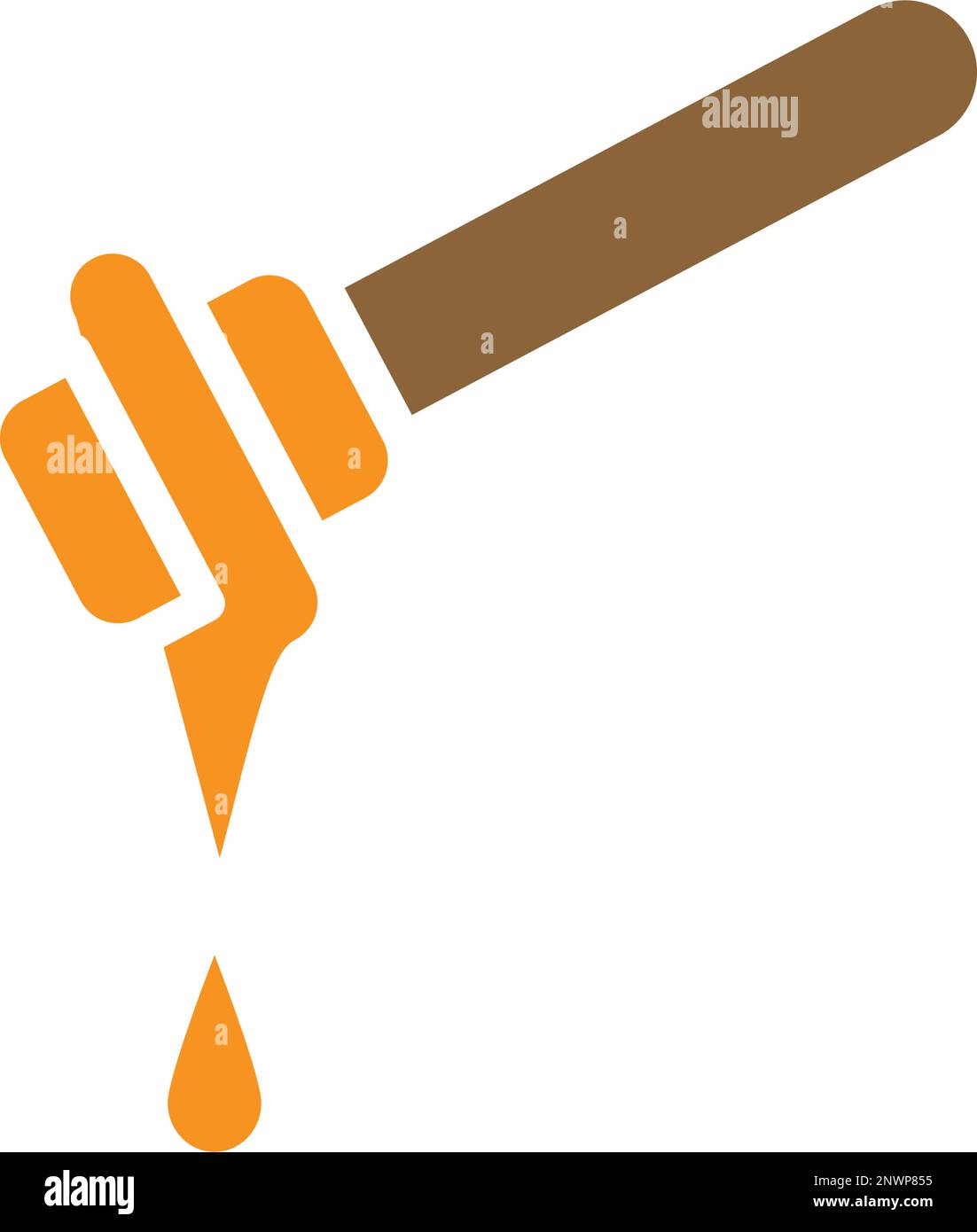 Pouring honey into jar Stock Vector Images - Alamy