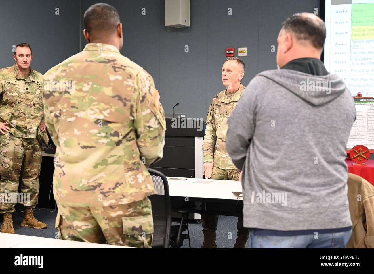 Lt. Gen. Daniel Karbler visits Patriot Advanced Individual Training at ...