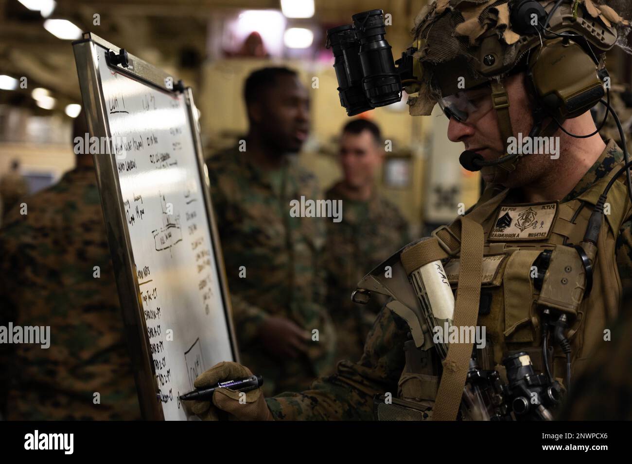 U.S. Marine Corps Sgt. Adam Rasmussen, a platoon sergeant with ...