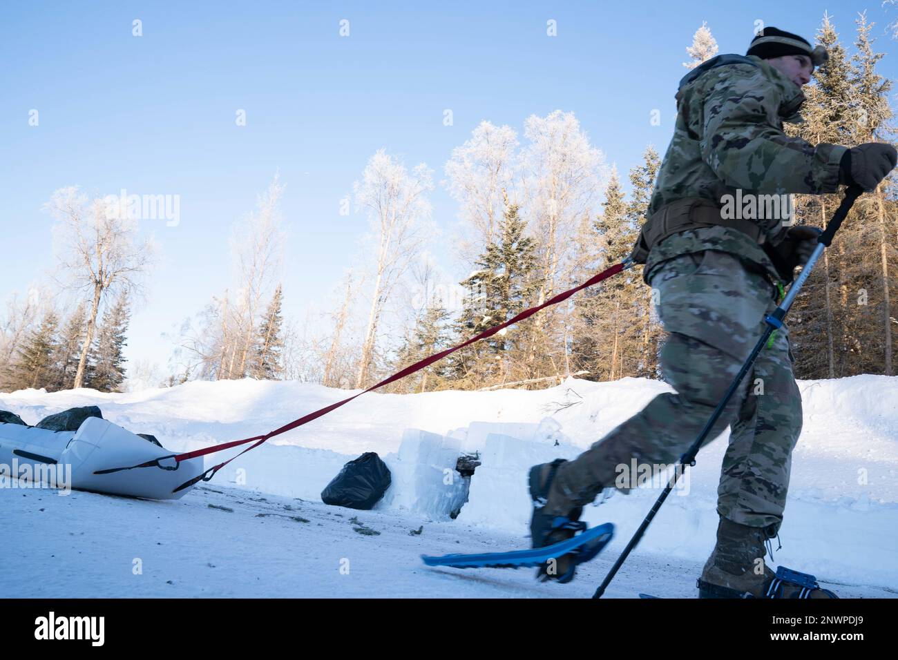 A U.S. Air Force Below Zero Medicine team member assigned to the 673d ...