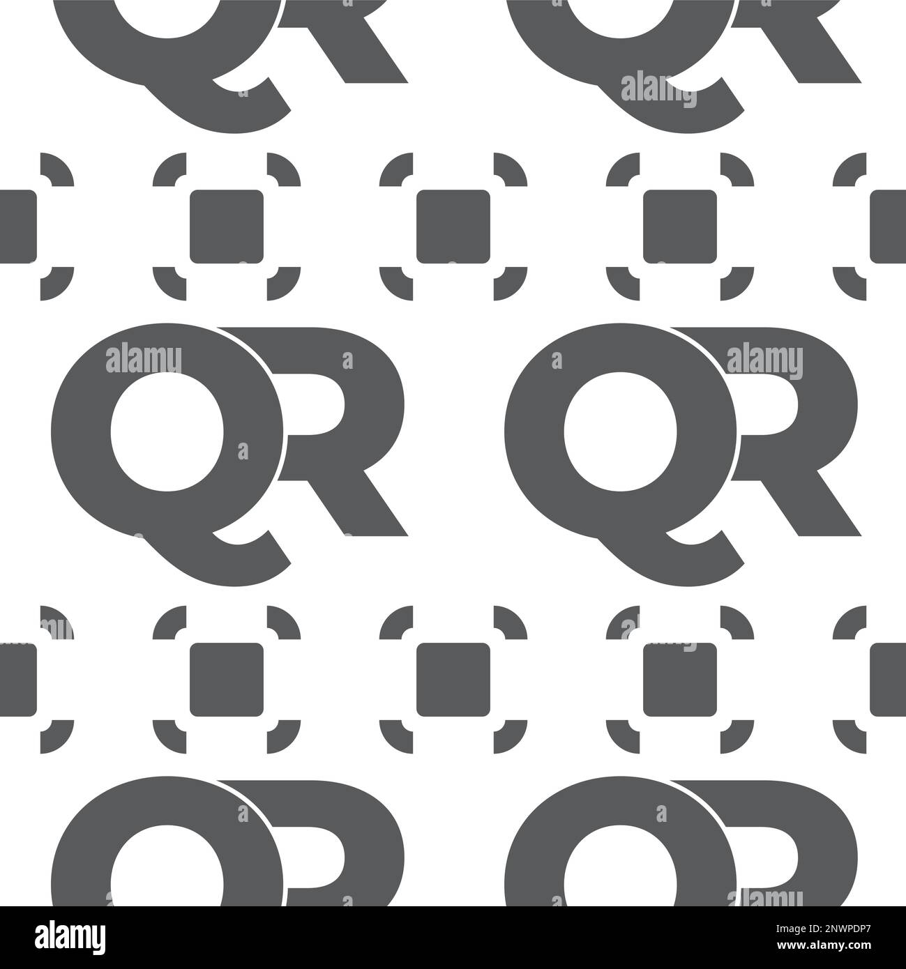 qr code seamless pattern symbol background vector Stock Vector Image ...