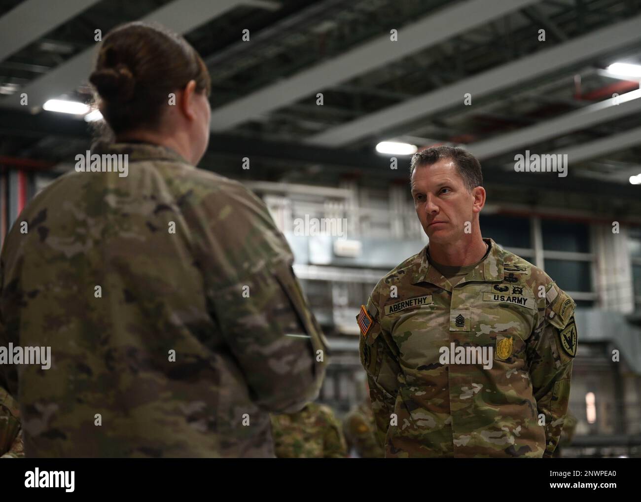 U.S. Army Command Sergeant Major Robert Abernethy, U.S. European ...