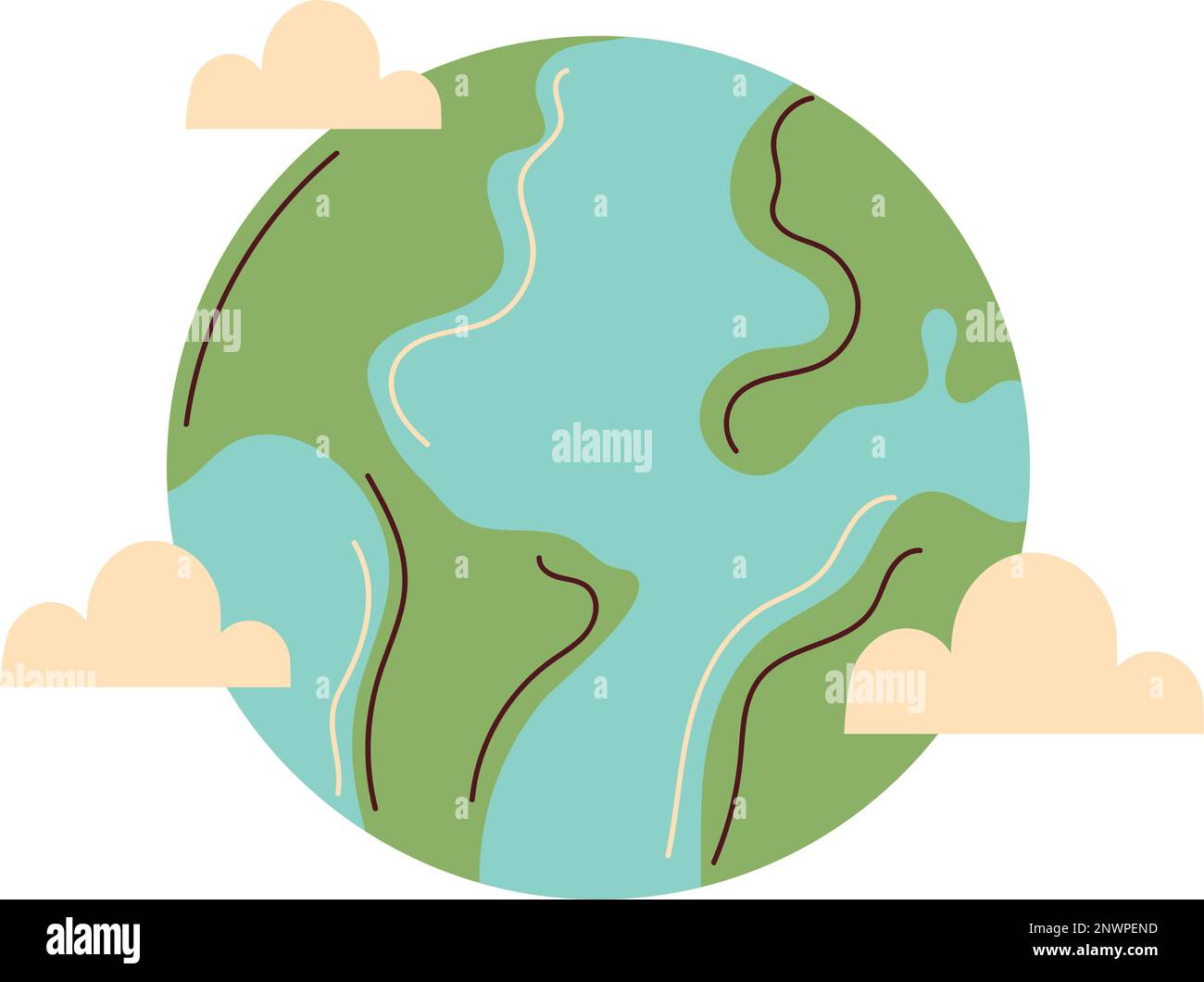 earth planet map Stock Vector Image & Art - Alamy
