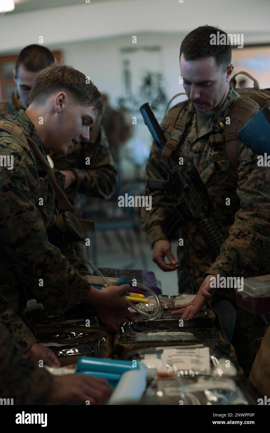 U.S. Navy Petty Officer 3rd Class Harrison Winters and Lt. j.g. Jacob ...