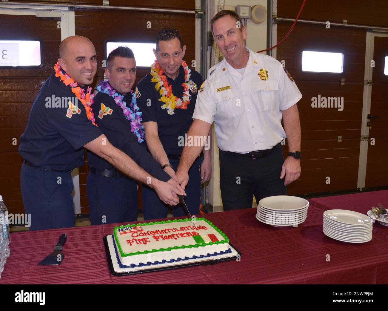 VICENZA, Italy – From left to right, U.S. Army Garrison Firefighters ...