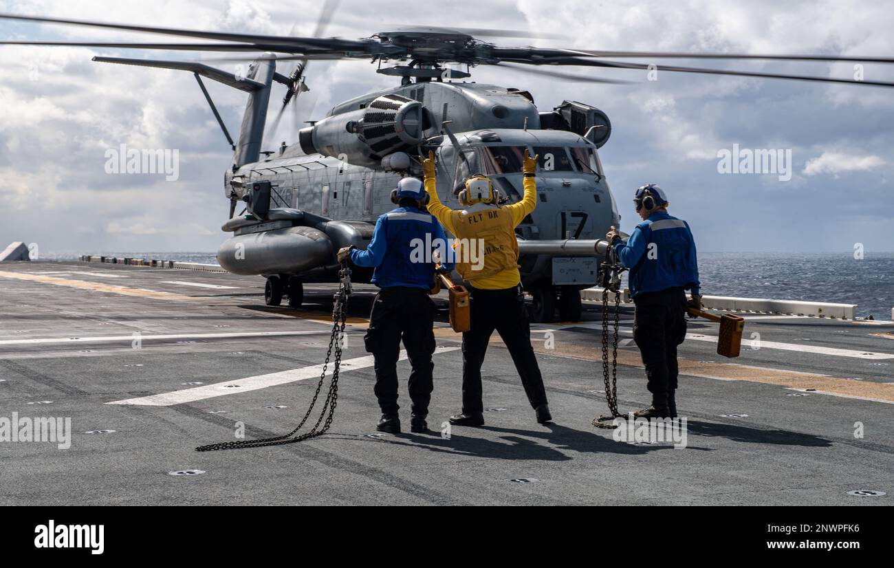 PHILIPPINE SEA (Jan. 25, 2023) Aviation Boatswain’s Mate (Handling ...