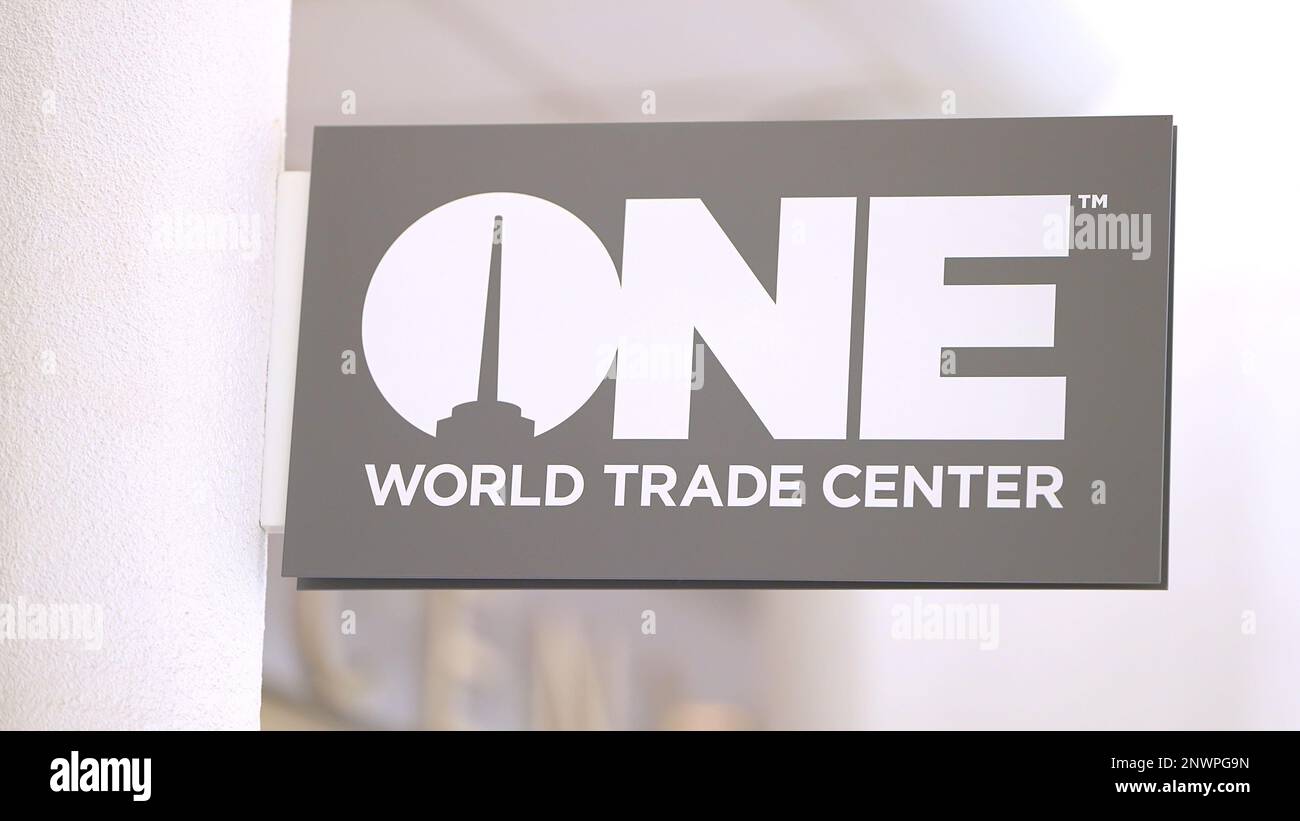 One World Trade Center in Manhattan - NEW YORK CITY, USA - FEBRUARY 14 ...