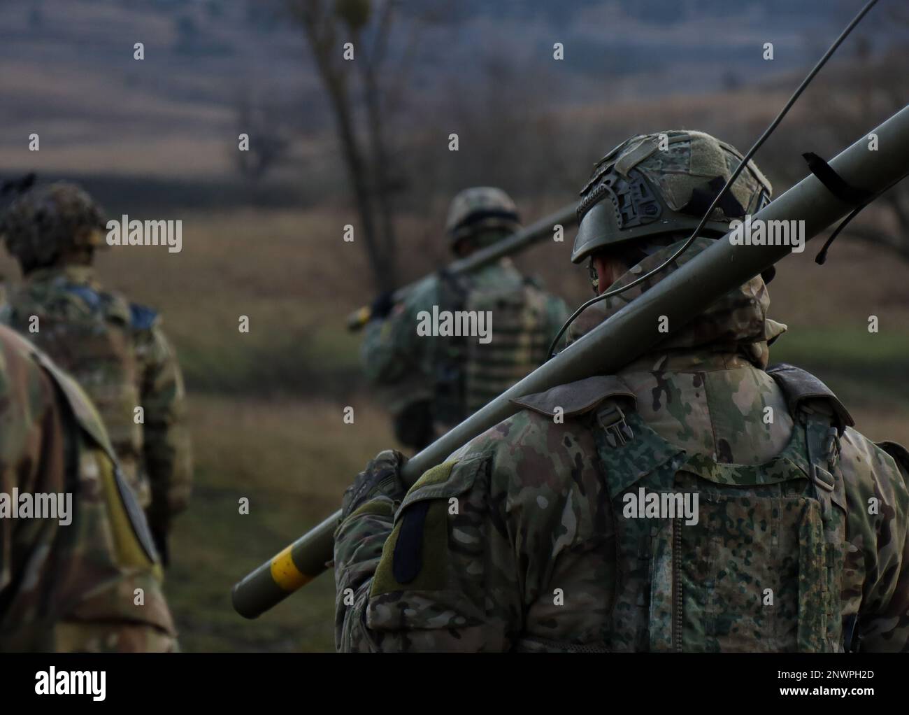 Soldiers assigned to the 39th Brigade Engineer Battalion, 2nd Brigade Combat Team “Strike ...