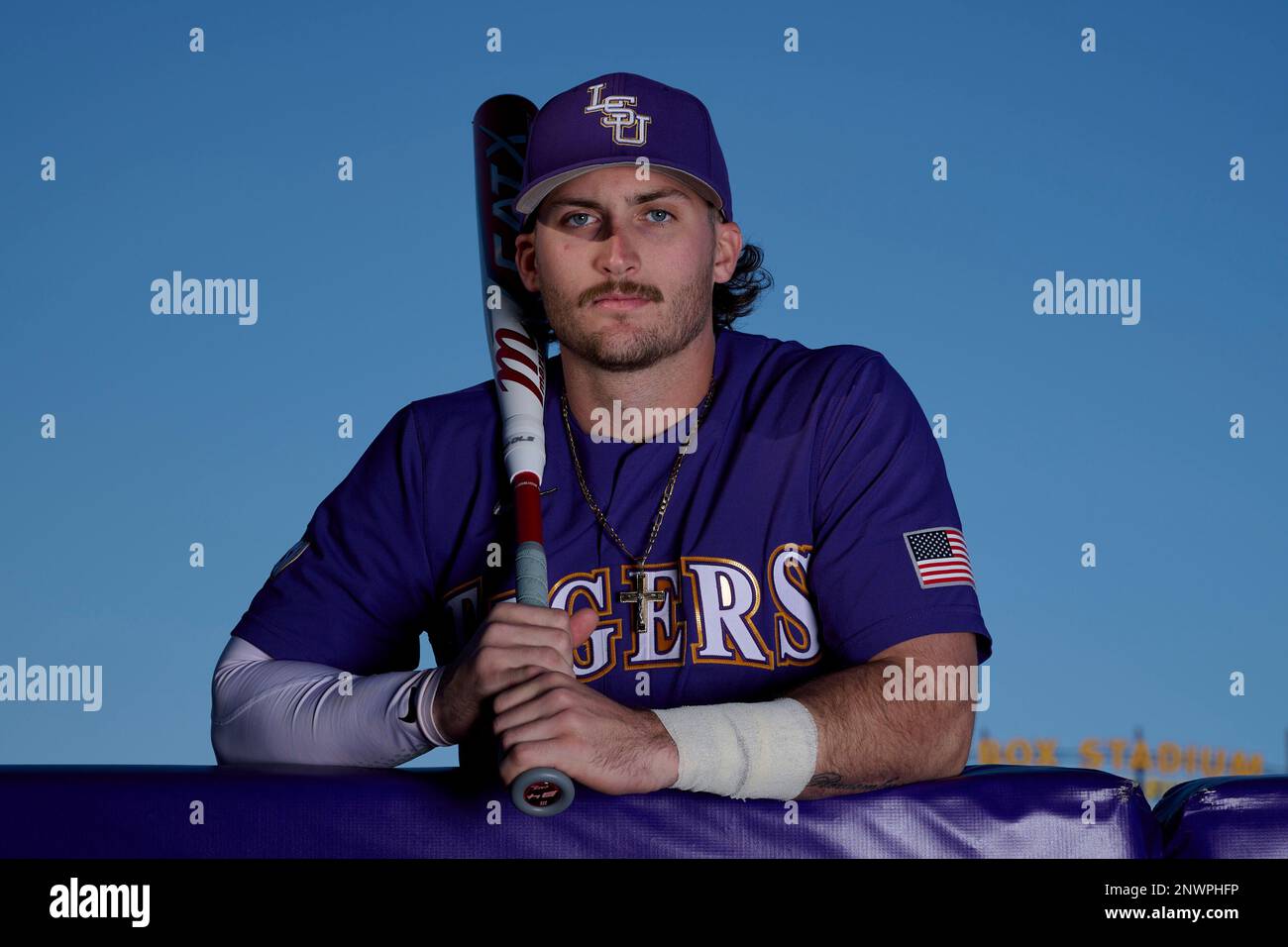 LSU Tigers Dylan Crews (3) poses for a photo on January 12, 2023 at ...