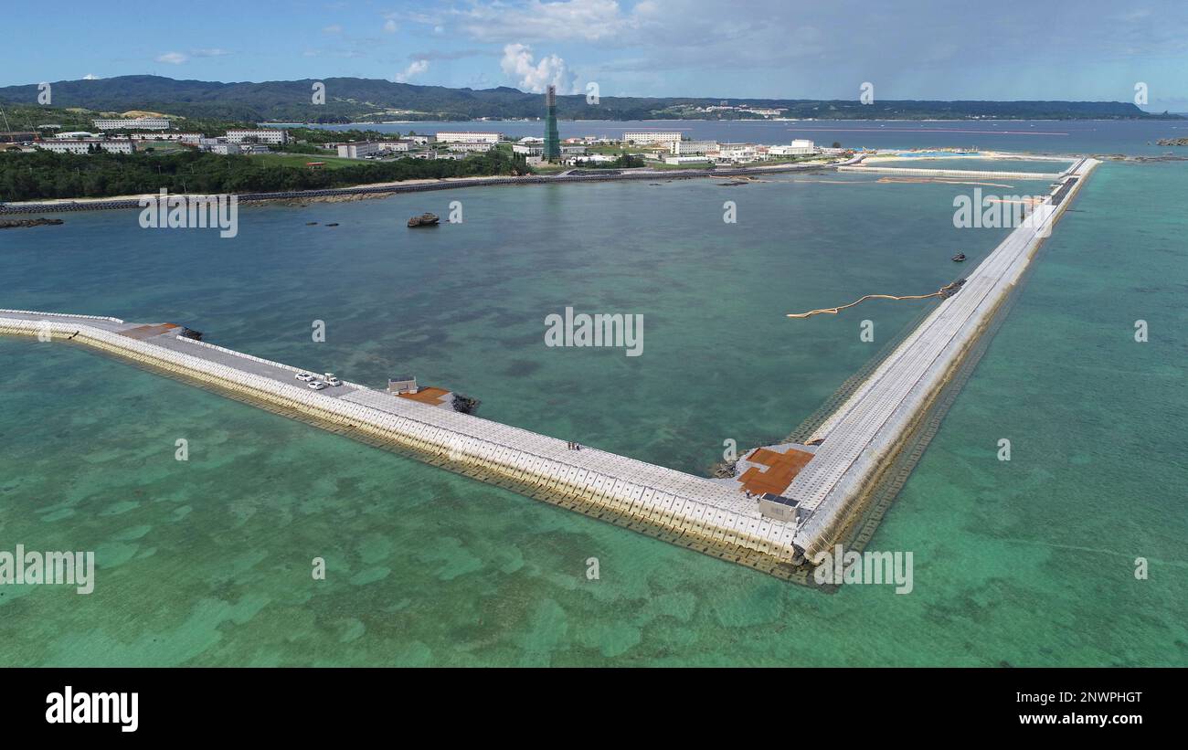 A place surrounded by a revetment that is scheduled to be filled is ...