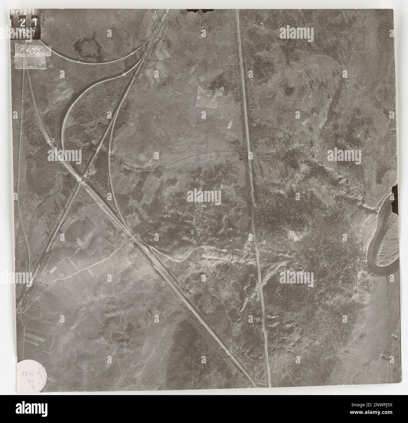 Site of Katyn Forest Massacre, aerial photography Stock Photo - Alamy
