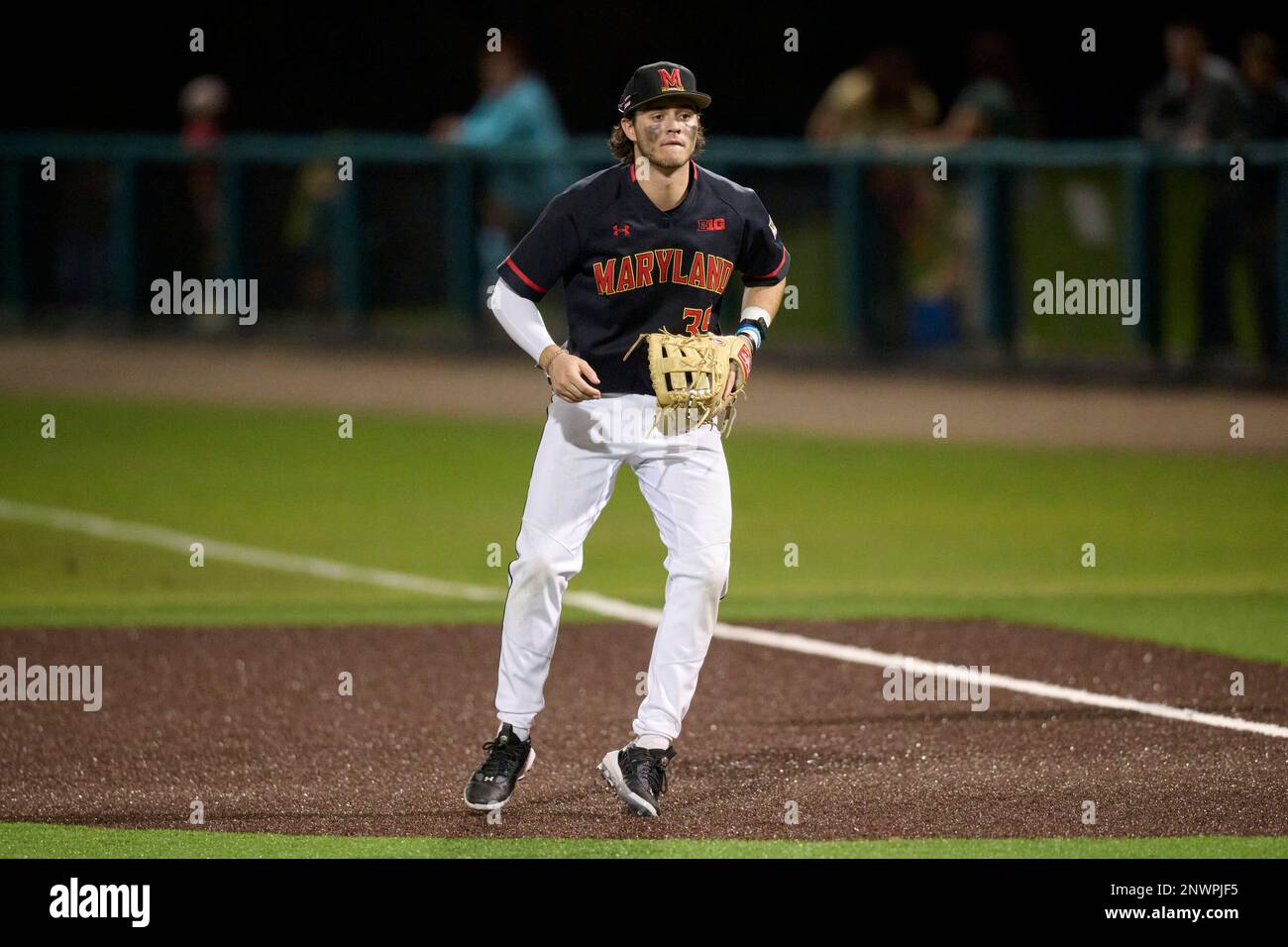 Maryland Terrapins Eddie Hacopian (39) during an NCAA baseball game ...