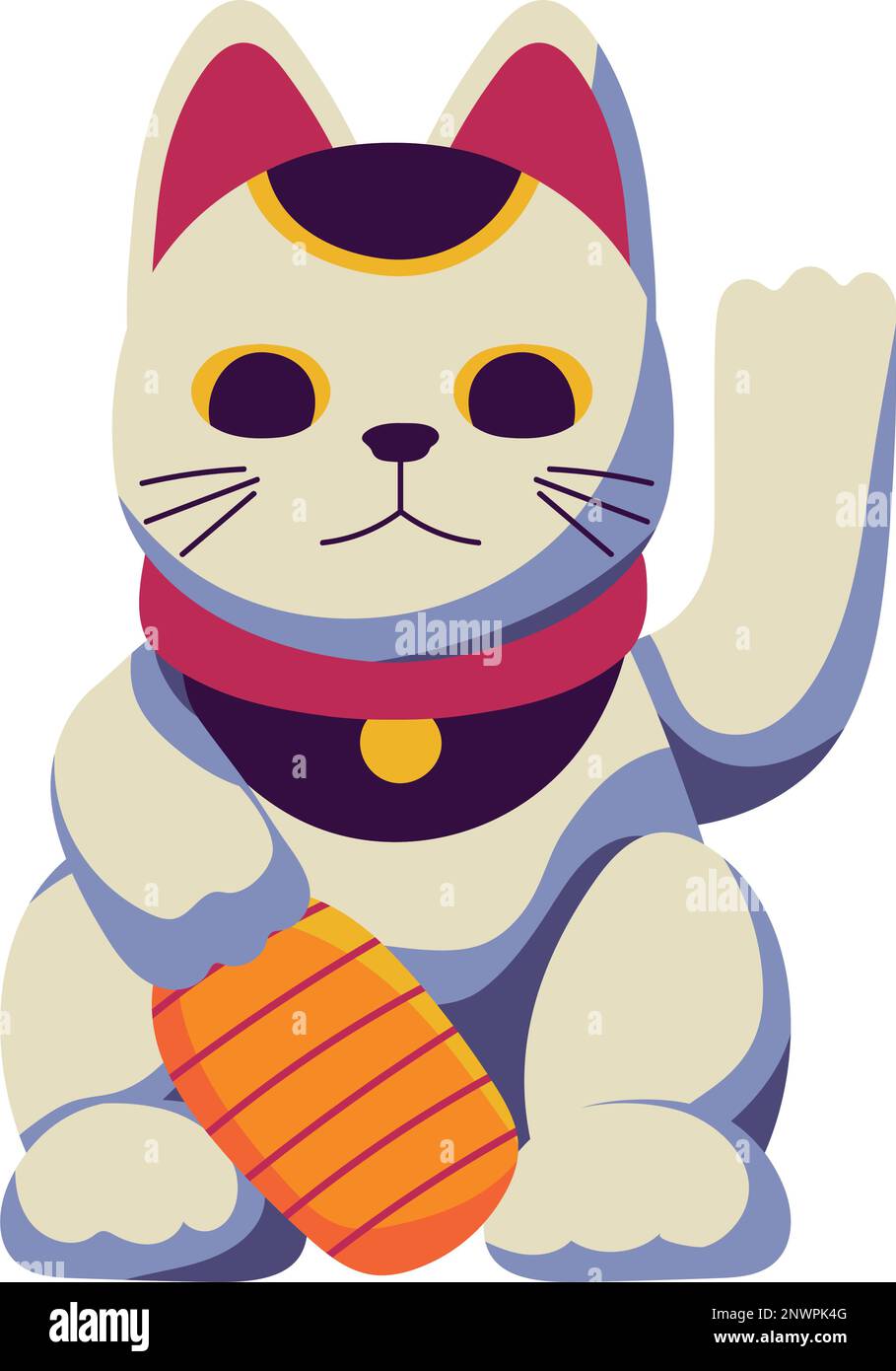Maneki neko isolated Stock Vector Images - Alamy
