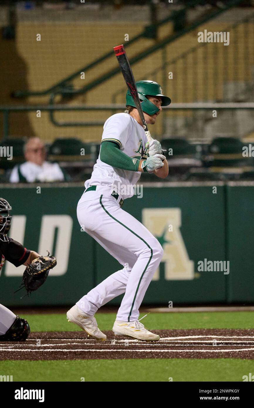 USF Bulls Drew Brutcher (18) bats during an NCAA baseball game against ...