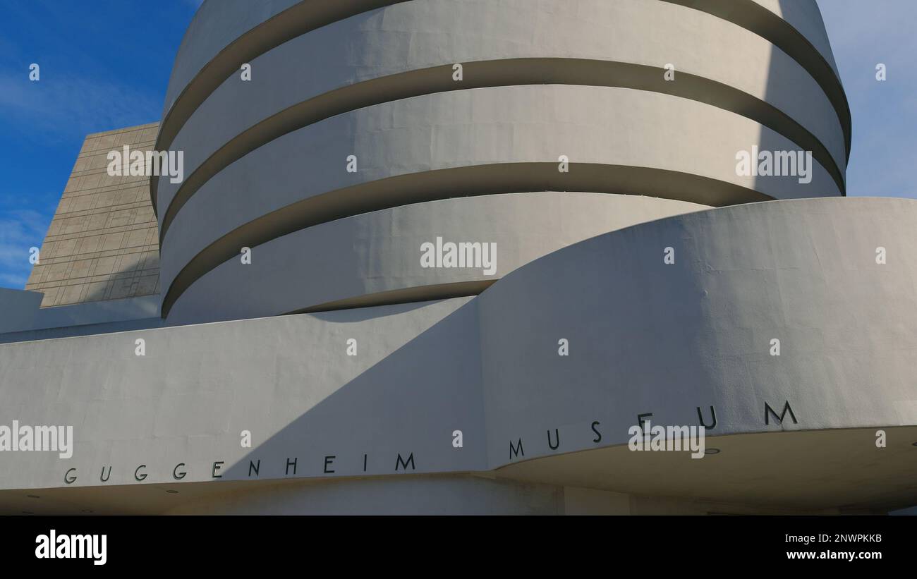 Solomon R Guggenheim Museum in New York - NEW YORK, USA - FEBRUARY 14 ...