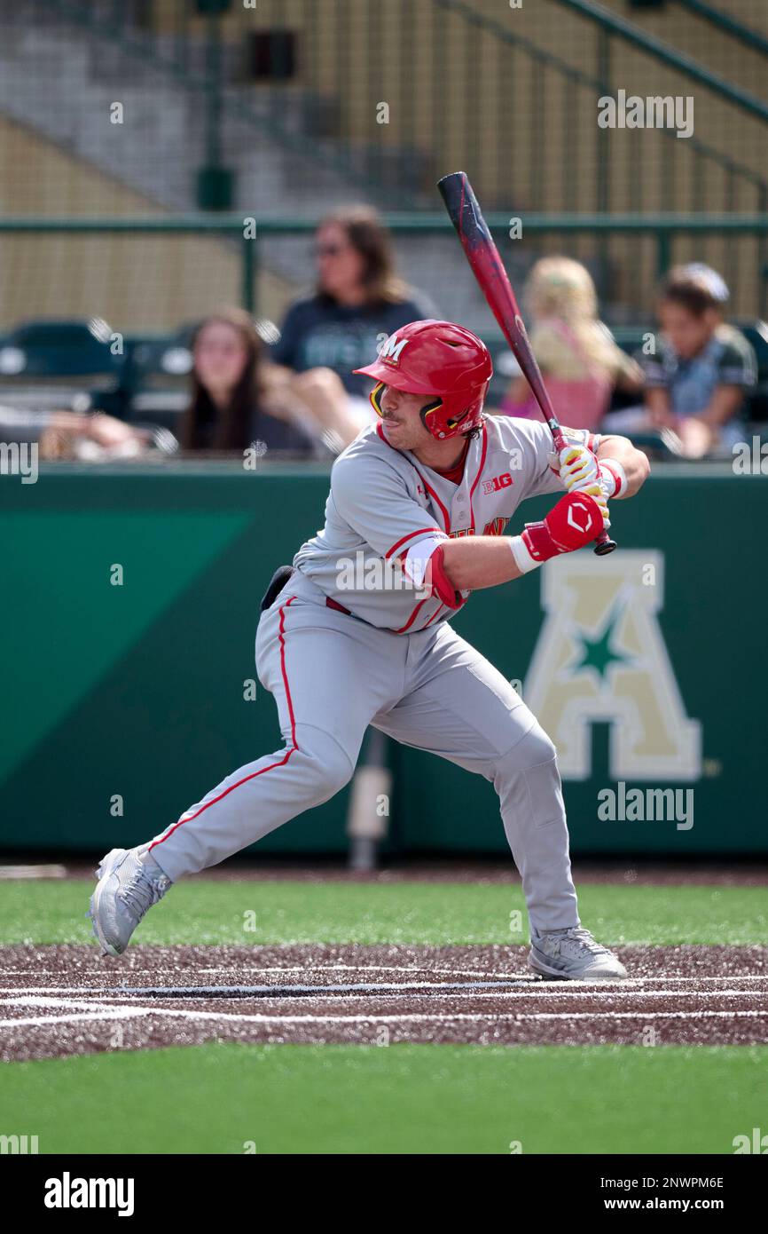Maryland Terrapins Luke Shliger (3) during an NCAA baseball game ...