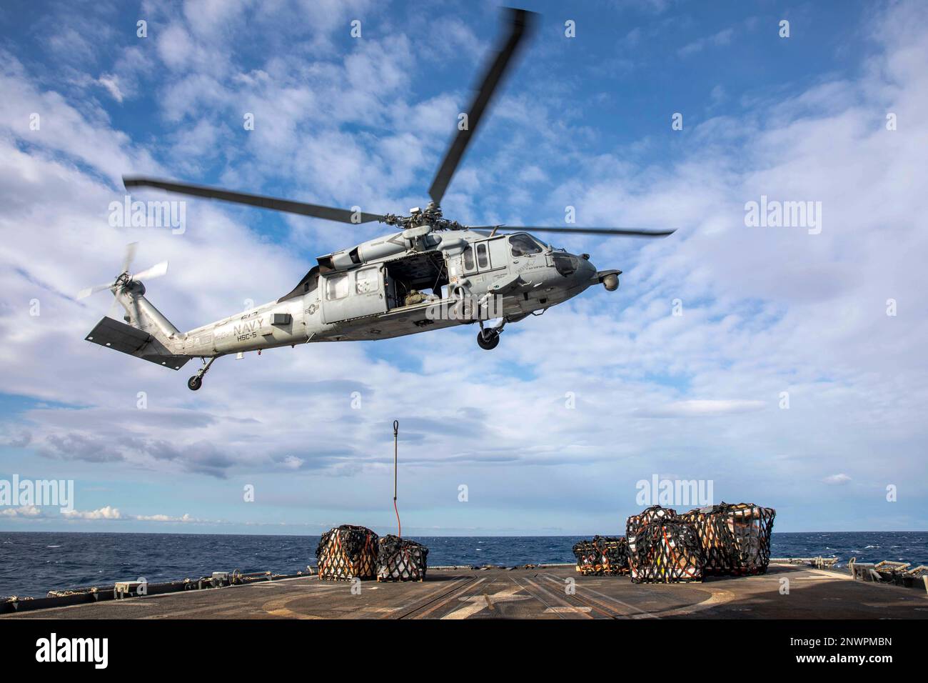 230111-N-TC847-1181 ADRIATIC SEA (Jan. 11, 2023) An MH-60S Nighthawk ...