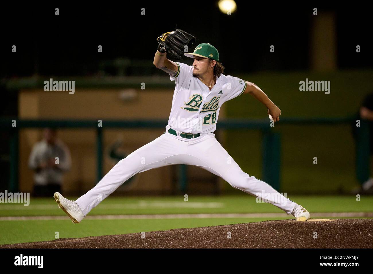 USF Bulls pitcher Ethan Brown (28) during an NCAA baseball game against ...