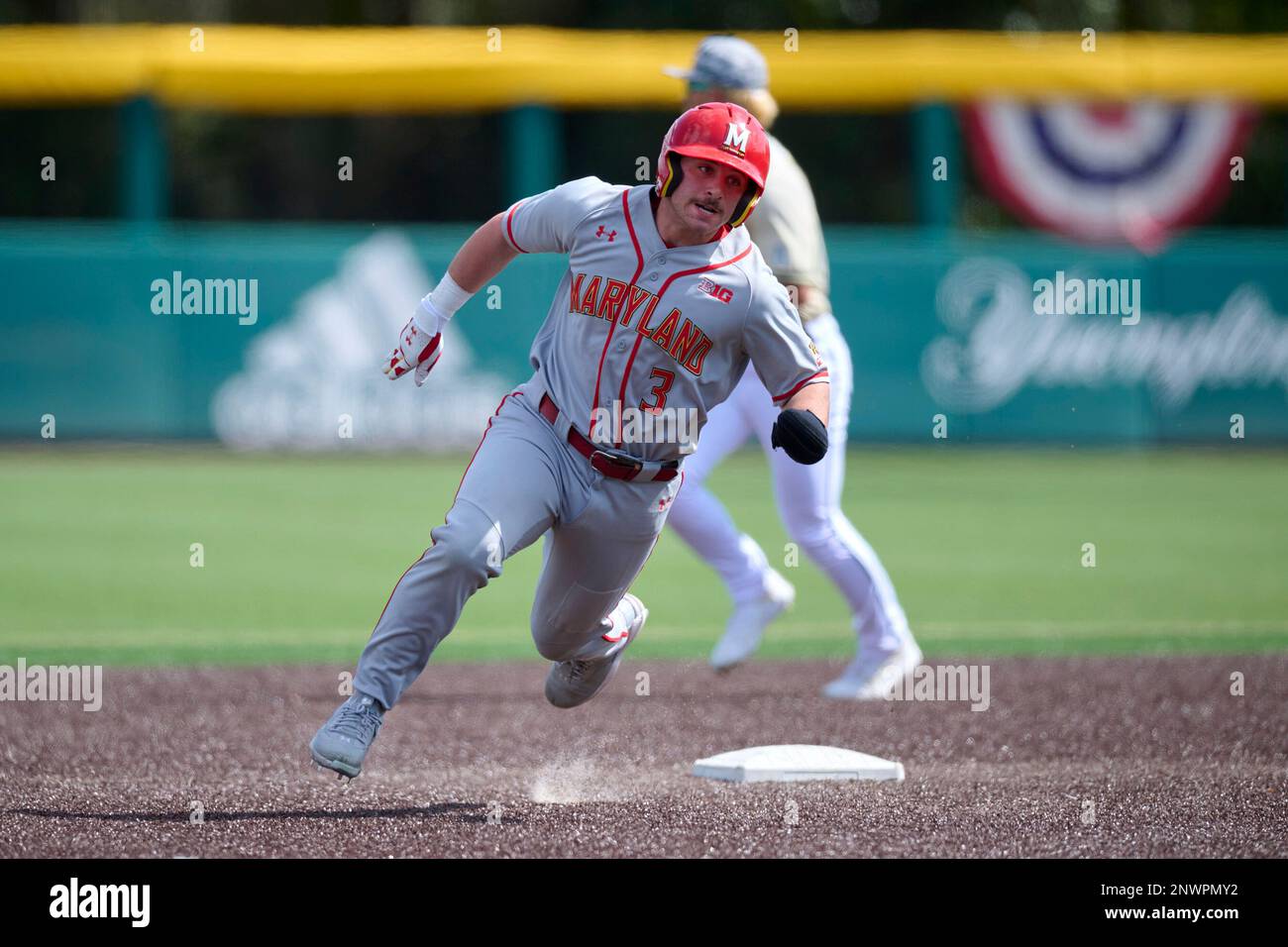 Maryland Terrapins Luke Shliger (3) during an NCAA baseball game ...