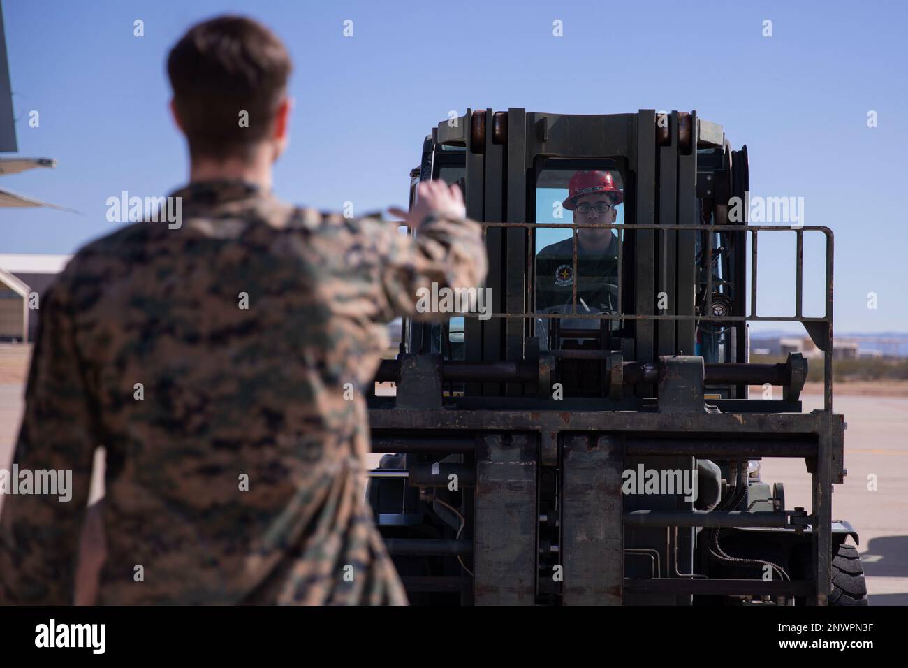U.S. Marine Corps Cpl. Nathaniel Anthony, an aircraft ordinance ...