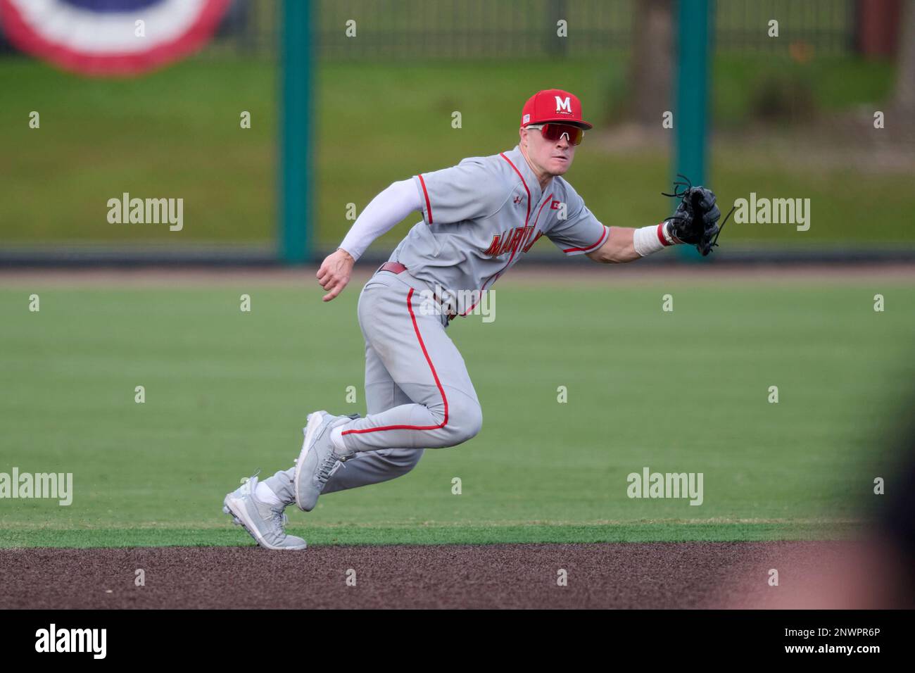 Maryland Terrapins shortstop Matt Shaw (6) during an NCAA baseball game ...