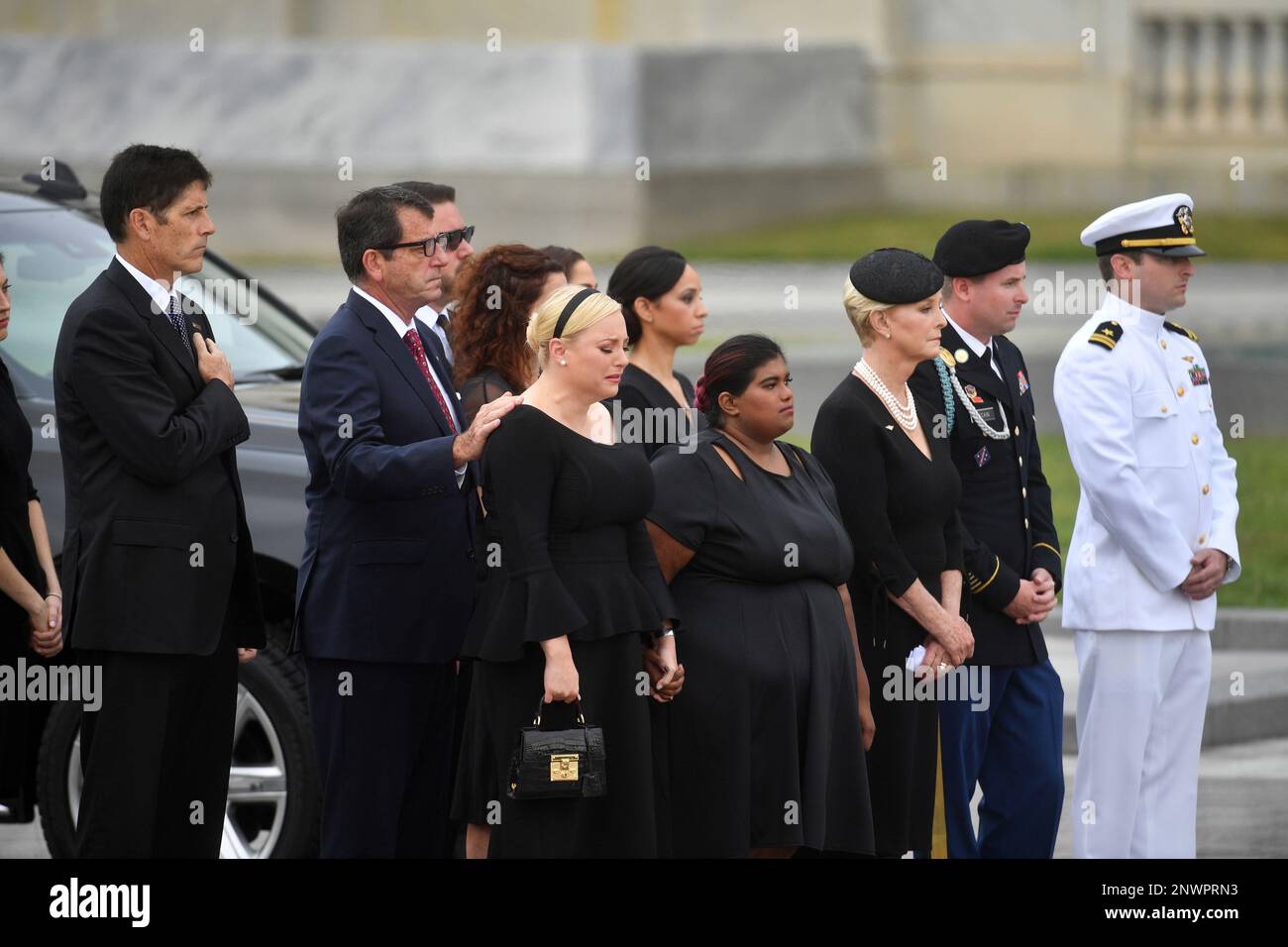 The family of Sen. John McCain, R-Ariz., including from left, Andrew ...