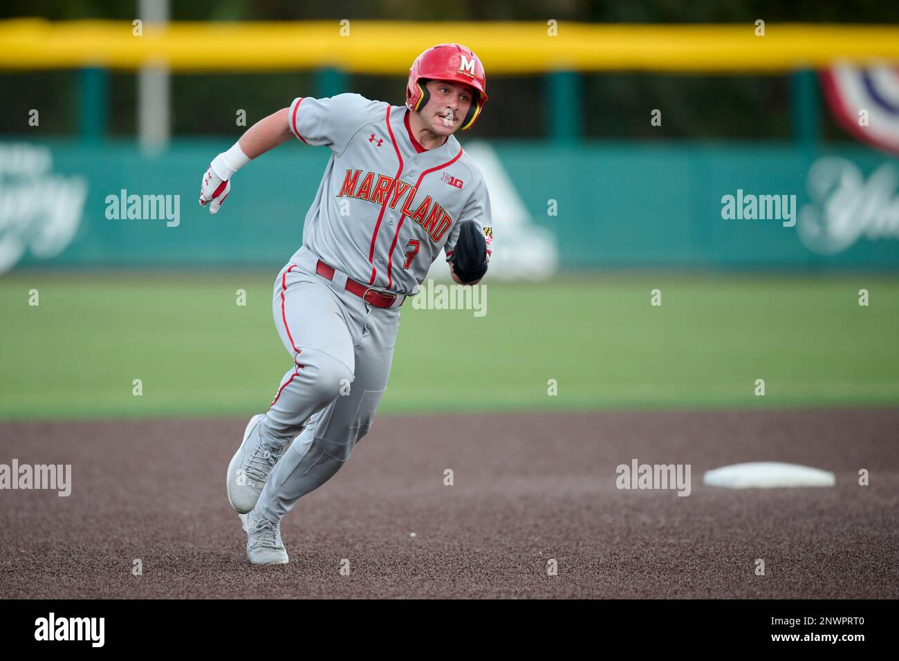 Maryland Terrapins Luke Shliger (3) running the bases during an NCAA ...