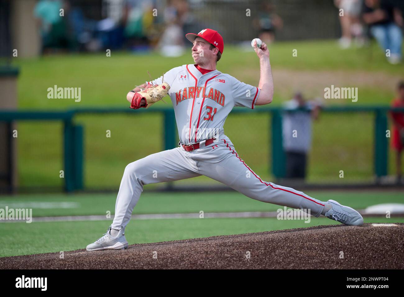 Maryland Terrapins pitcher Tommy Kane (31) during an NCAA baseball game ...