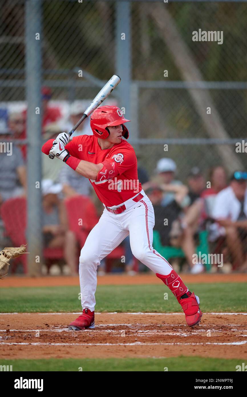 Ohio State Buckeyes Kade Kern (7) bats during an NCAA baseball game ...