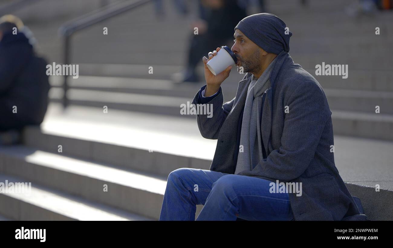 Relaxing in the streets of New York - street photography Stock Photo ...