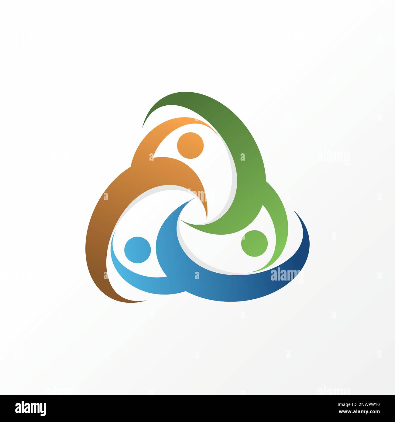 Unique cut triangle quadrangular around like motif or body human image graphic icon logo design ...