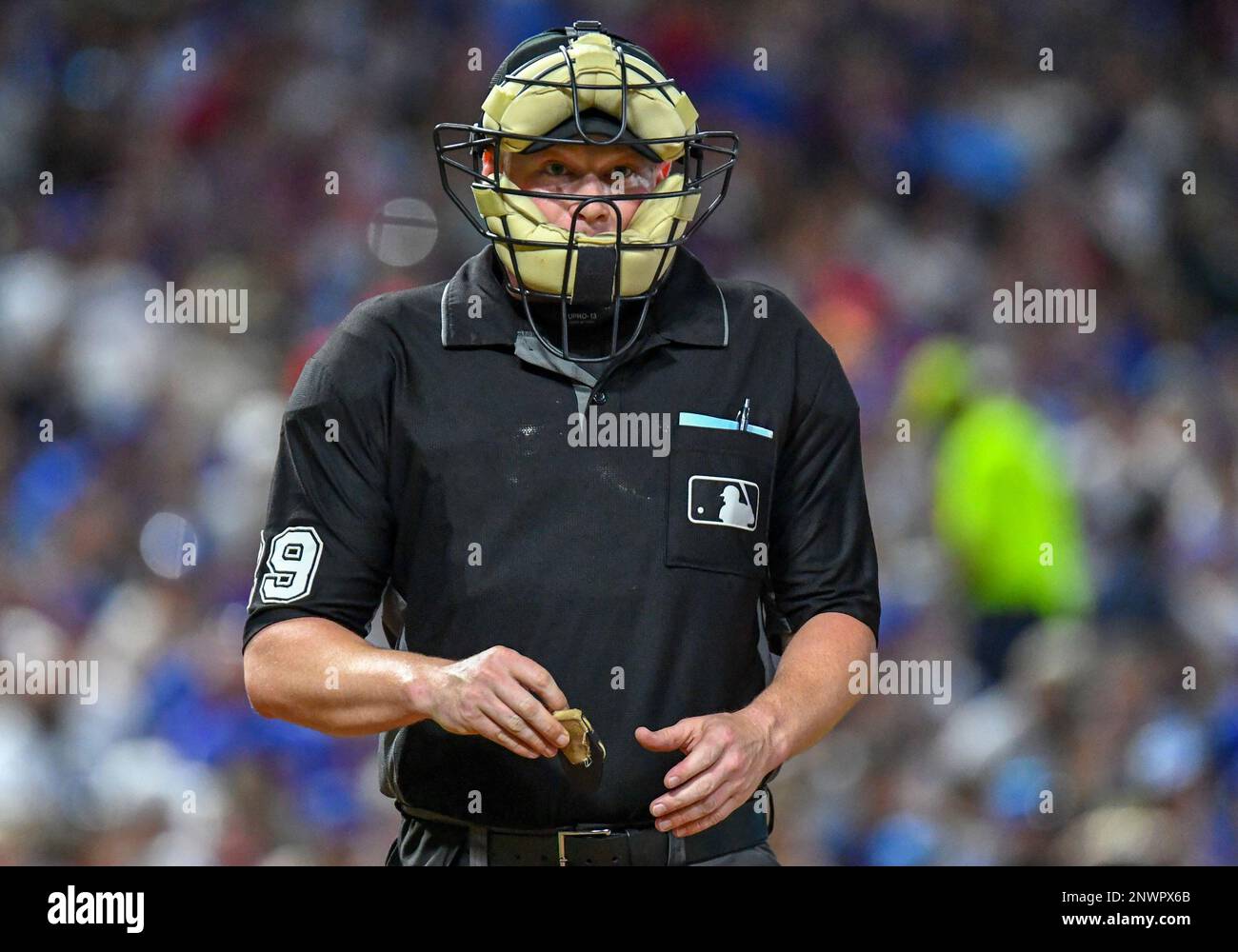 Aug 29, 2018: MLB home plate umpire Sean Barber #29 during an ...