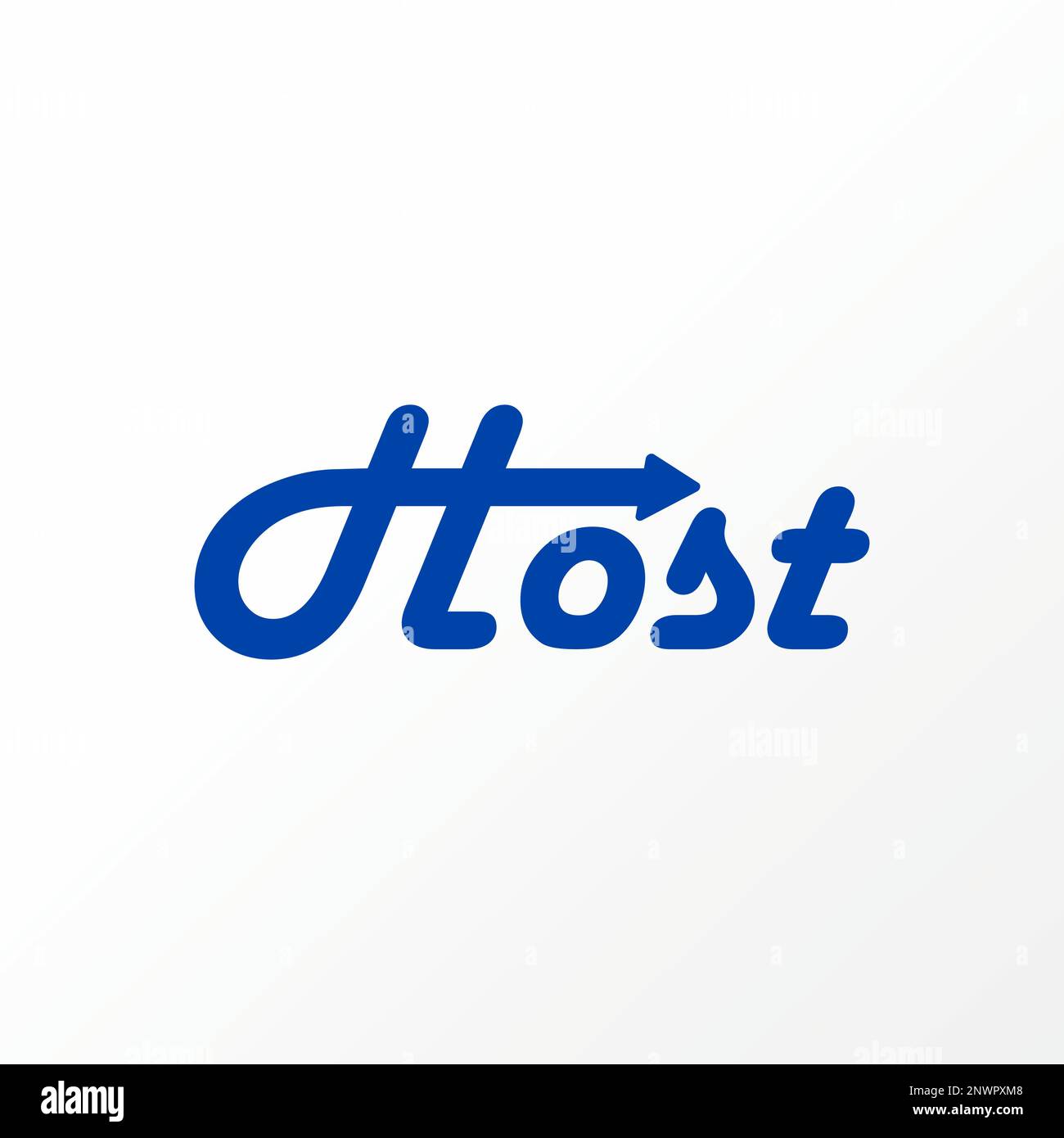 Unique and simple letter or writing HOST handwritten sans serif font ...