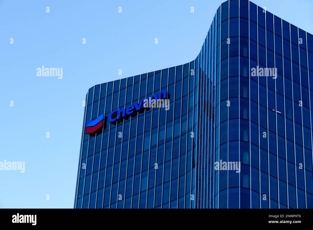 Chevron office block building, Perth, Western Australia Stock Photo - Alamy