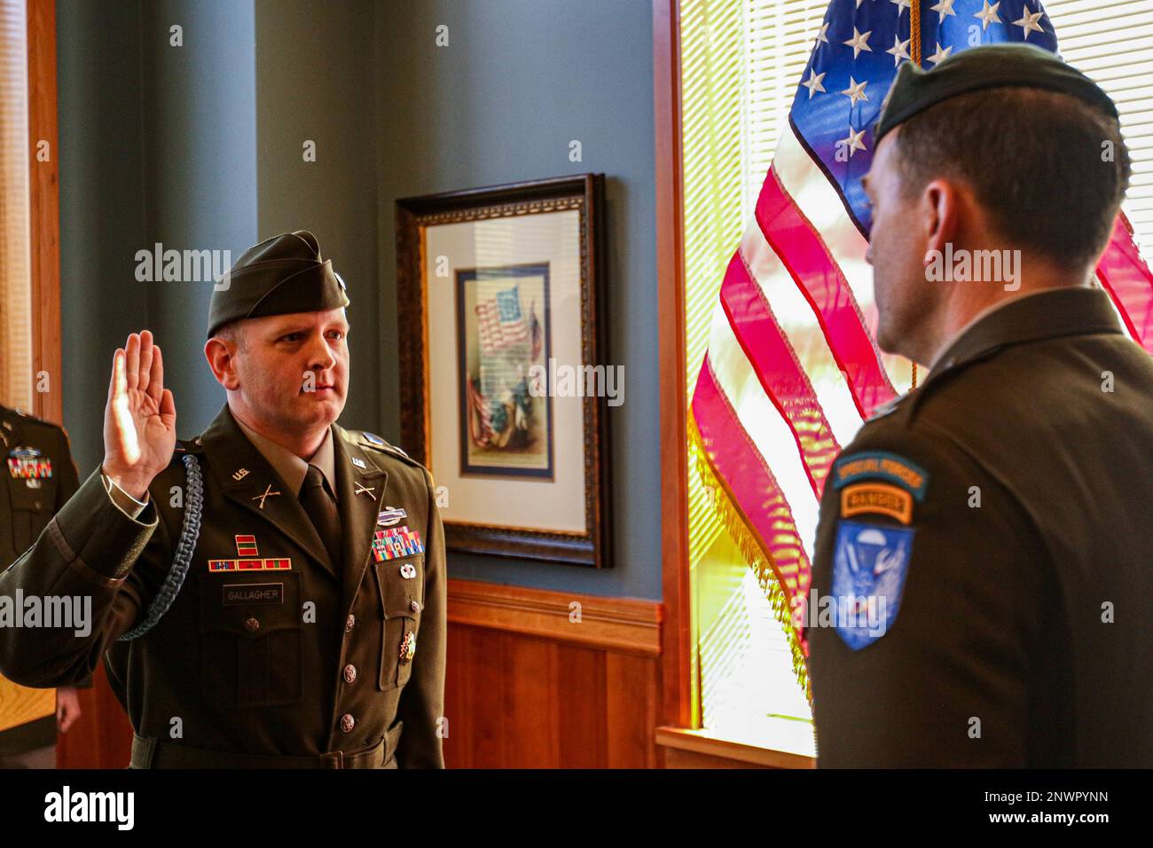 James Gallagher, assigned to 1st Security Force Assistance Brigade, is promoted to Lieutenant ...