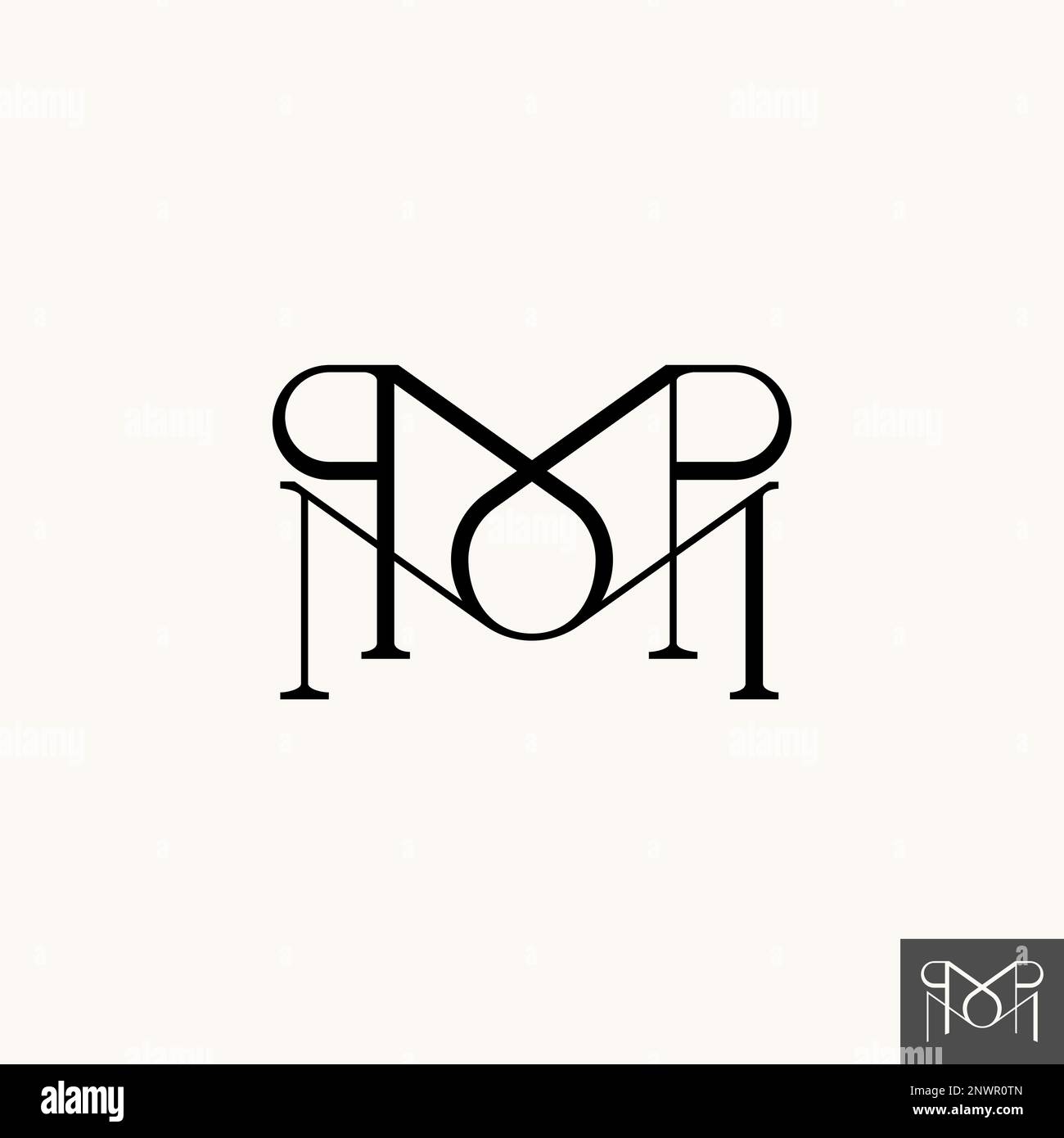 Simple and unique letter or word MM or MW MP line font like pattern ...