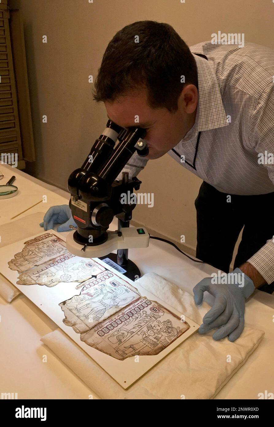 This undated photo released by Mexico's National Anthropology and ...