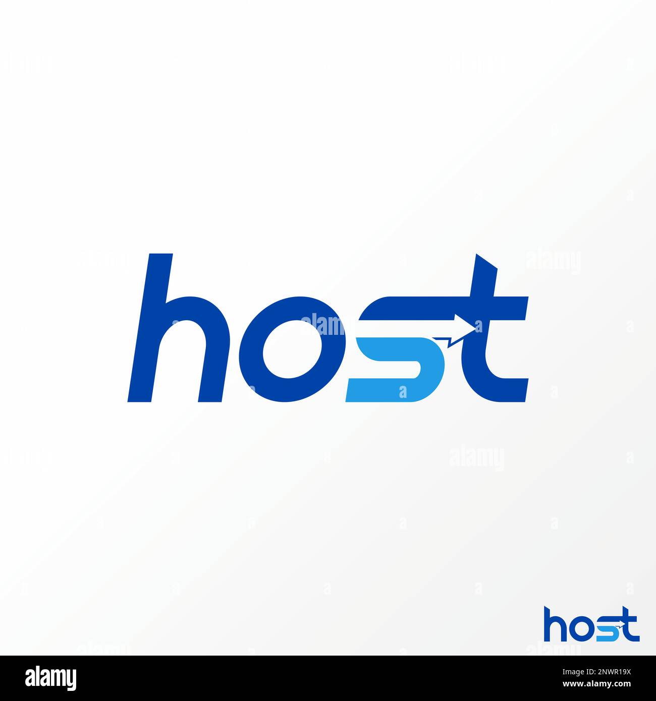 Unique and simple letter or writing HOST handwritten sans serif font ...