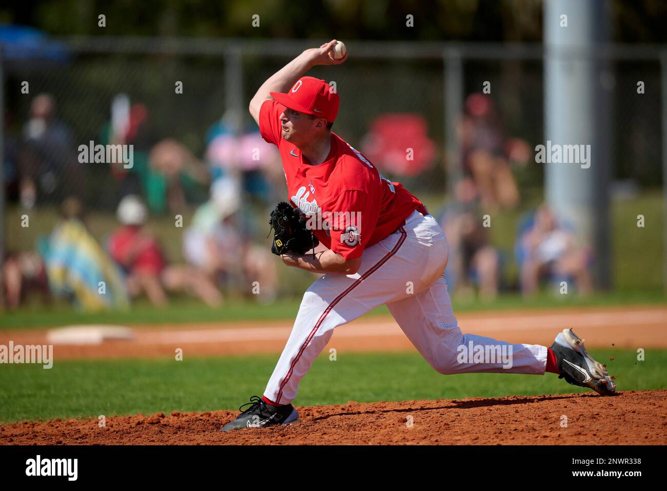 Ohio State Buckeyes pitcher Jonah Jenkins (30) during an NCAA baseball ...