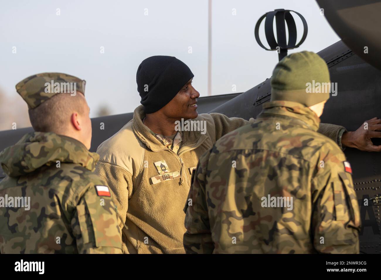 U.S. Army Sgt 1st Class. Freddy Felix, a AH-64 Attack Helicopter ...