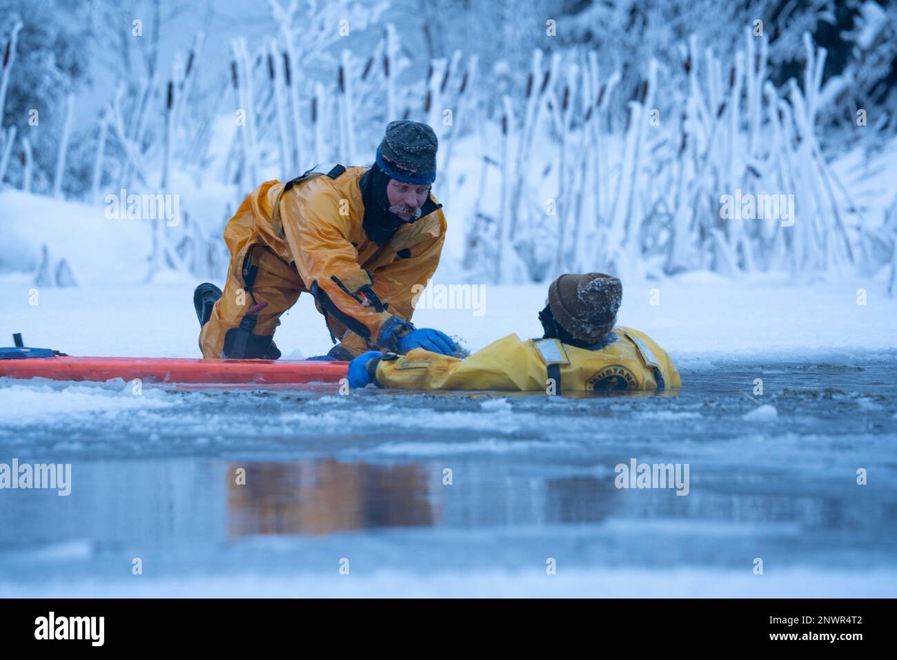 Steve White, left, firefighter for the 673d Civil Engineer Squadron ...