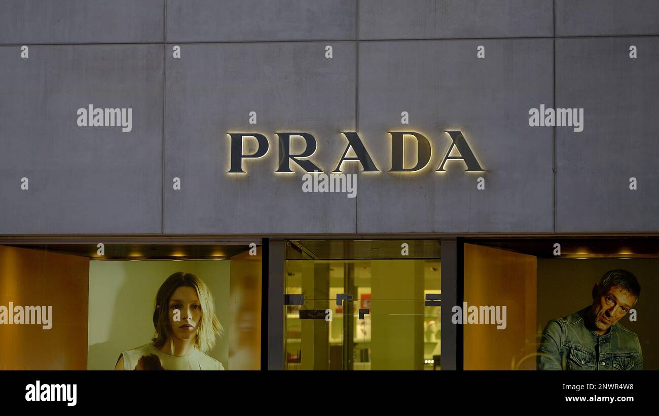 Prada store at 5th Avenue in New York - NEW YORK CITY, USA - FEBRUARY ...