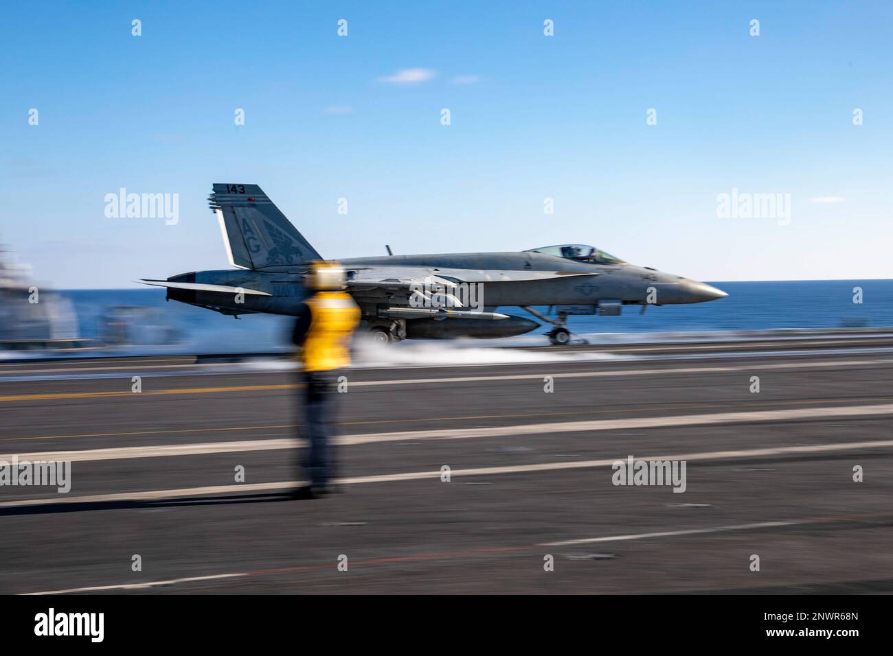 230115-N-UI066-1035 ADRIATIC SEA (Jan. 15, 2023) An F/A-18F Super ...